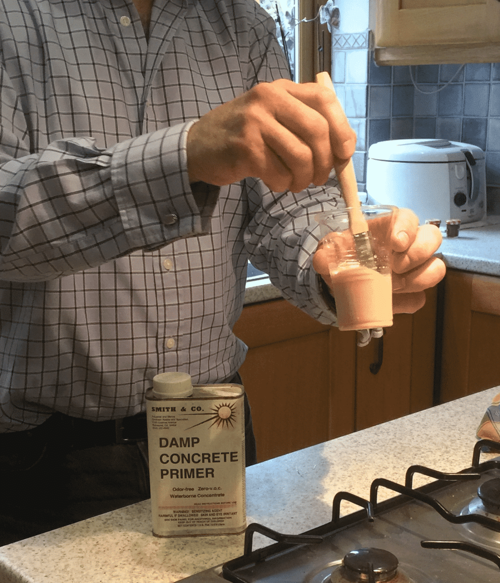 The ultimate primer for Concrete. Paint lasts, caulks and sealers stick!